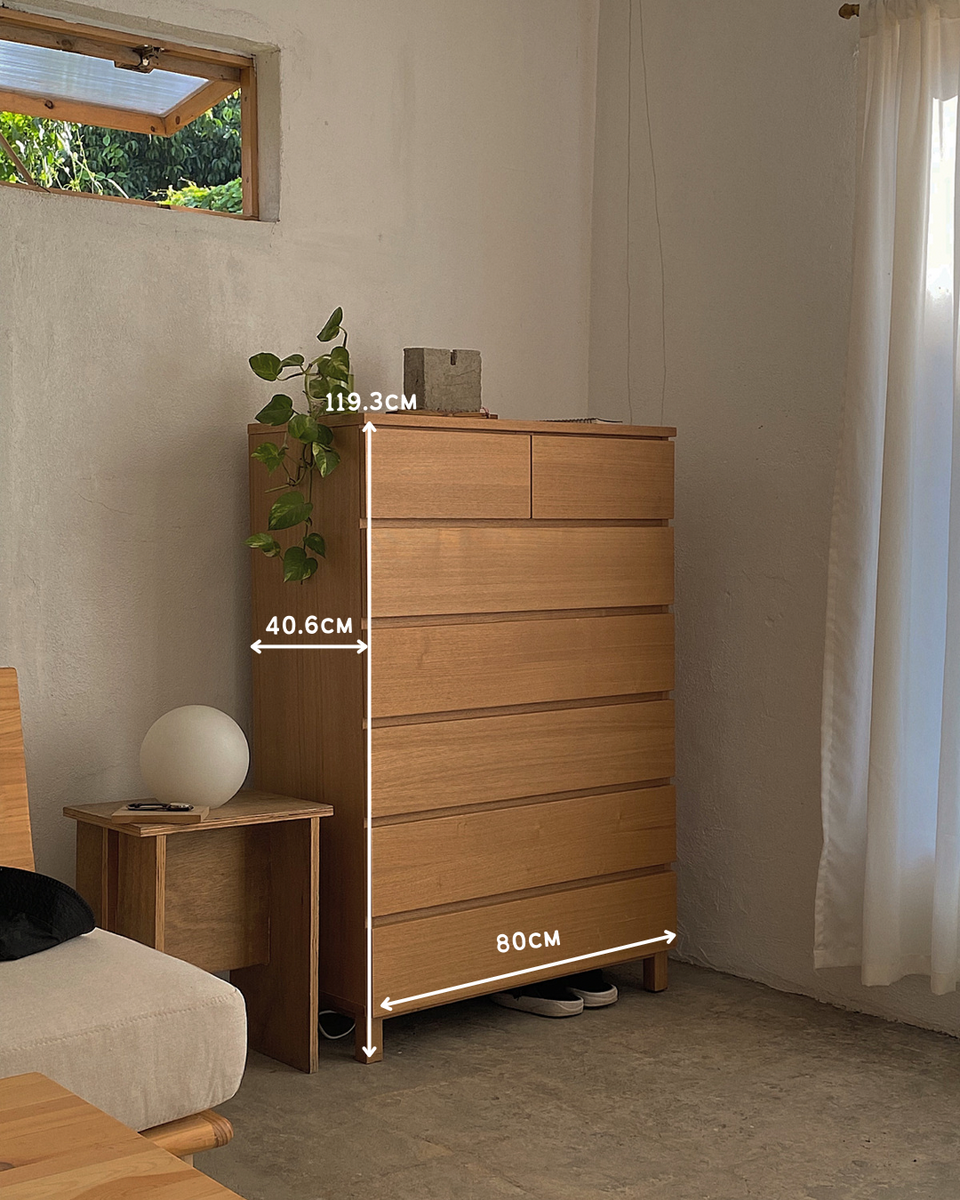 muji 6 tier wide ash chest drawer – Burt Select Shop