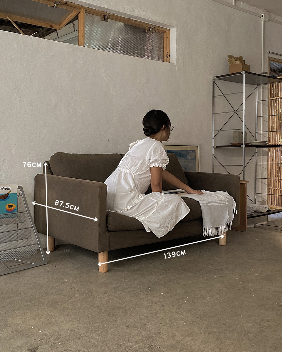 muji slim arm sofa brown – Burt Select Shop